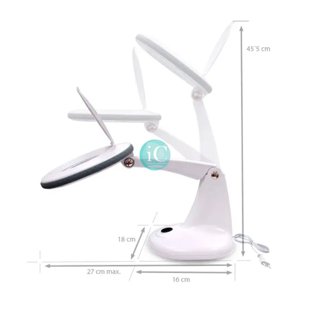 Επιτραπέζιος μεγεθυντικός φακός LED 6W - iCosmetics