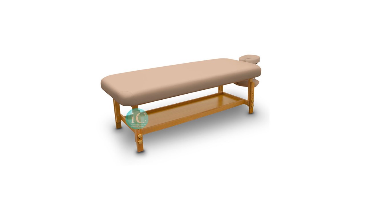 Ξύλινο κρεβάτι αιθητικής,massage spa,με ρυθμιζόμενο ύψος - iCosmetics